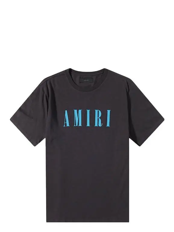 Amiri Core Logo Tee Shirt - Black/blue