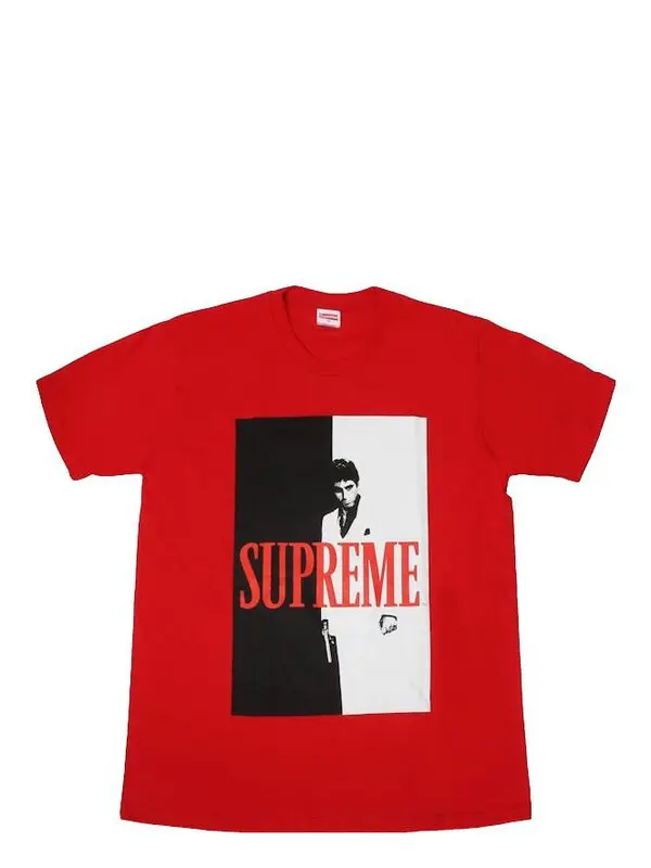 Supreme Scarface Split Tee Shirt - Red