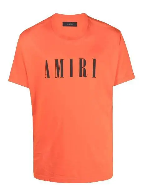 Amiri Core Logo Tee Shirt - Orange/black