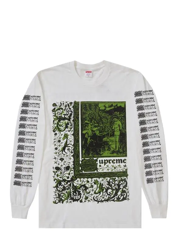Supreme Saint Sebastian Long Sleeve Tee Shirt - White