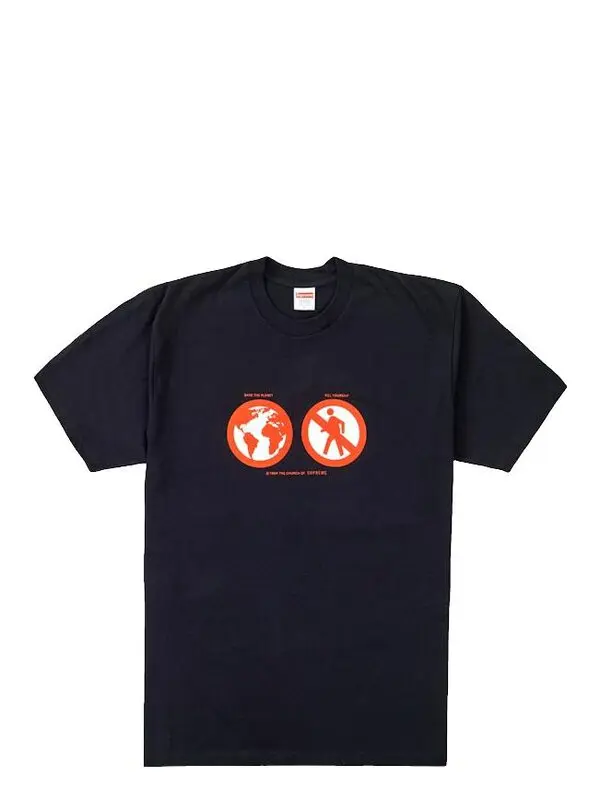 Supreme Save The Planet Tee Shirt - Black