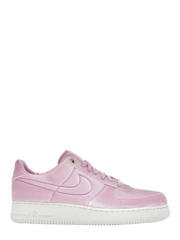 Nike Air Force 1 Low Premium 3 Velour Sneakers - Pink Rise/sail/metallic Gold