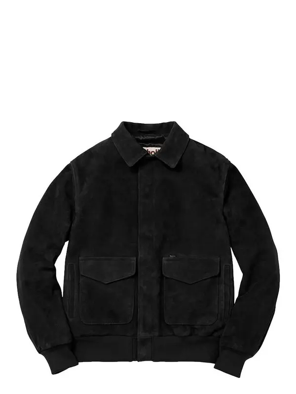 Supreme Schott Suede A2 Jacket - Black