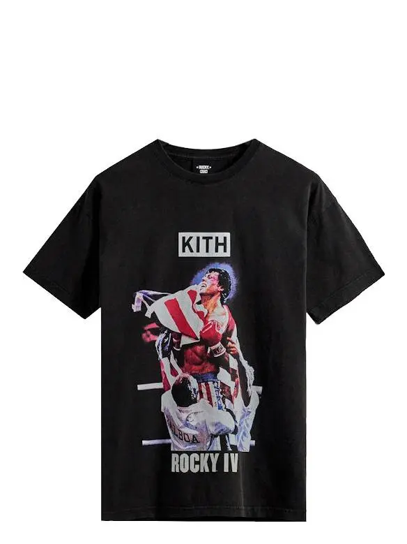 Kith Rocky Iv Vintage Tee Shirt - Black