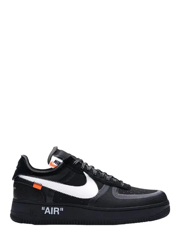 Nike Air Force 1 Low Off-white Sneakers - Black/white/cone