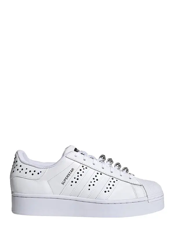 Adidas Superstar Bold Swarovski Sneakers - Cloud White/core Black/silver Metallic