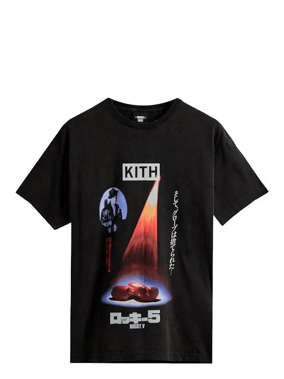Kith Rocky V Vintage Tee Shirt - Black