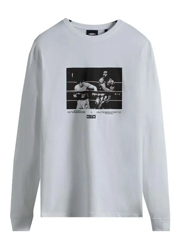 Kith Rocky Title Fight Long Sleeve Tee Shirt - White