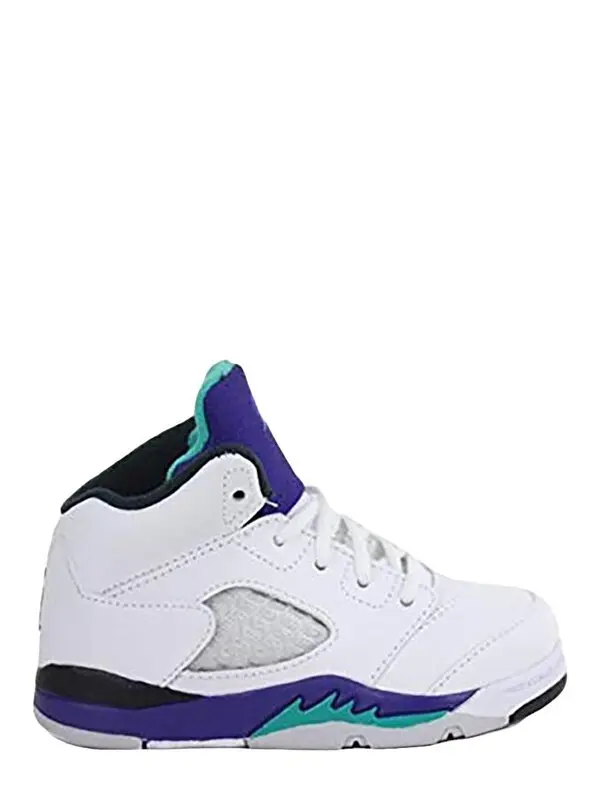 JORDAN 5 Retro Grape 2013 Sneakers - White/new Emerald/grape Ice