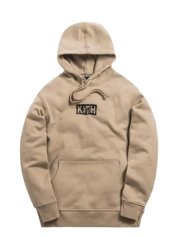 Kith Splintered Logo Hoodie - Feather Grey
