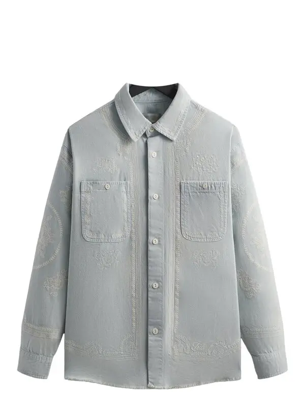 Kith Raw Hem Denim Apollo Shirt - Breath