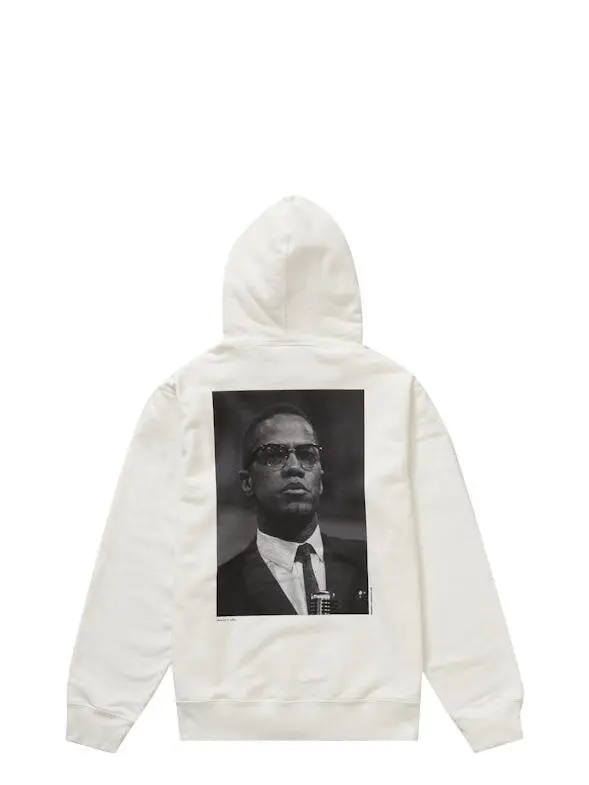 Supreme Roy Decarava Malcolm X Hooded Sweatshirt - White