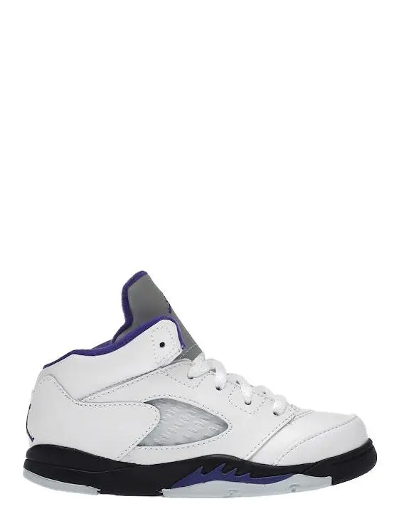 JORDAN 5 Retro Toddler Sneakers - White/dark Concord/black