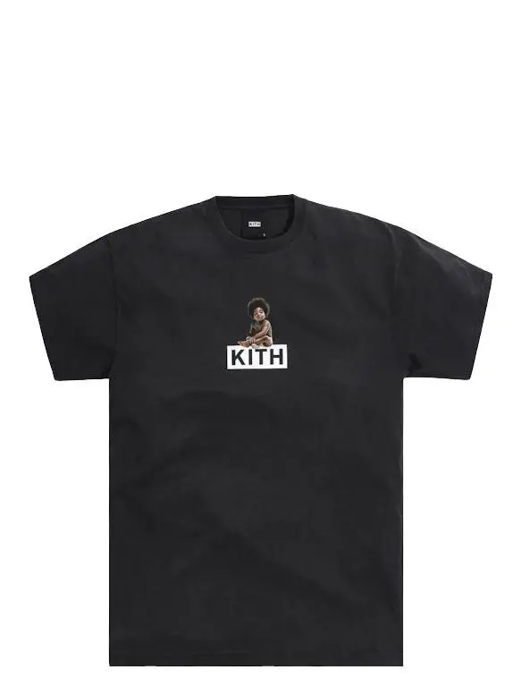Kith The Notorious B.i.g Ready To Die Classic Logo Vintage Tee Shirt - Black