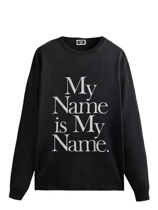 Kith The Wire My Name Is My Name Vintage Long Sleeve Tee Shirt - Black