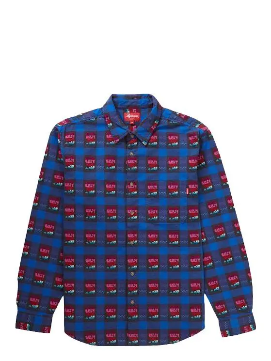 Supreme Rose Buffalo Plaid Shirt - Royal