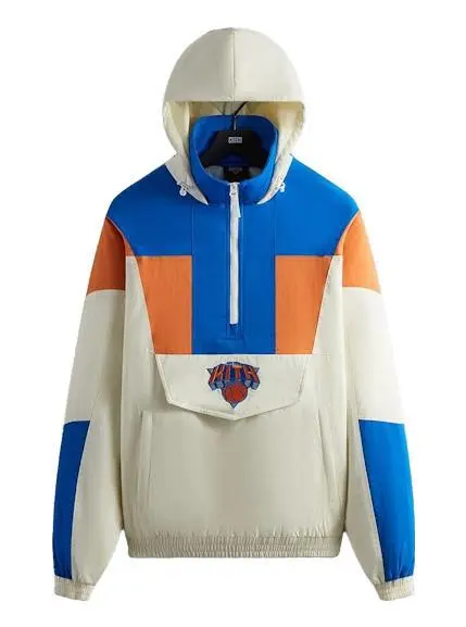 Kith New York Knicks Quarter Zip Anorak - Silk