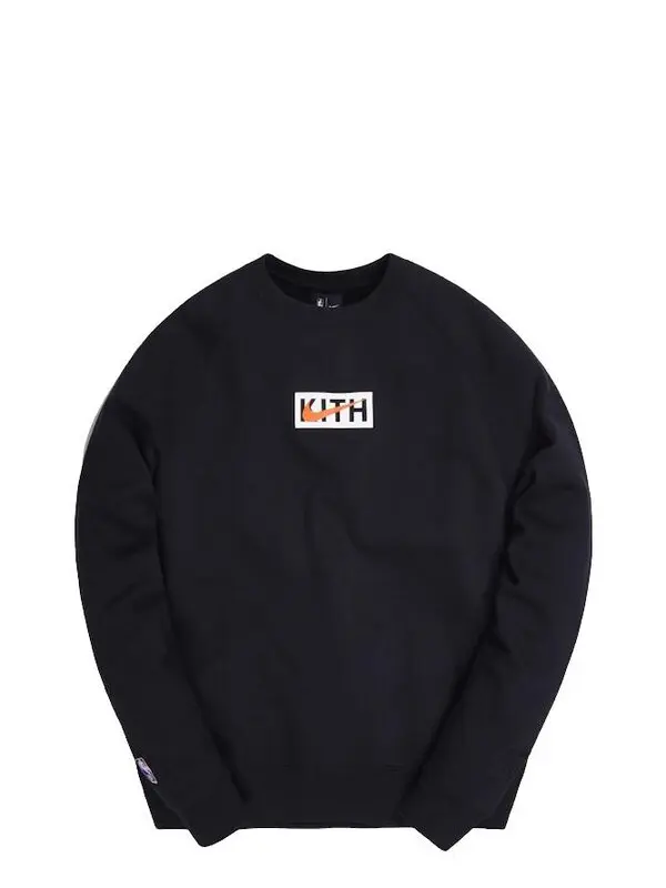 Kith Nike For New York Knicks Fleece Crewneck - Black