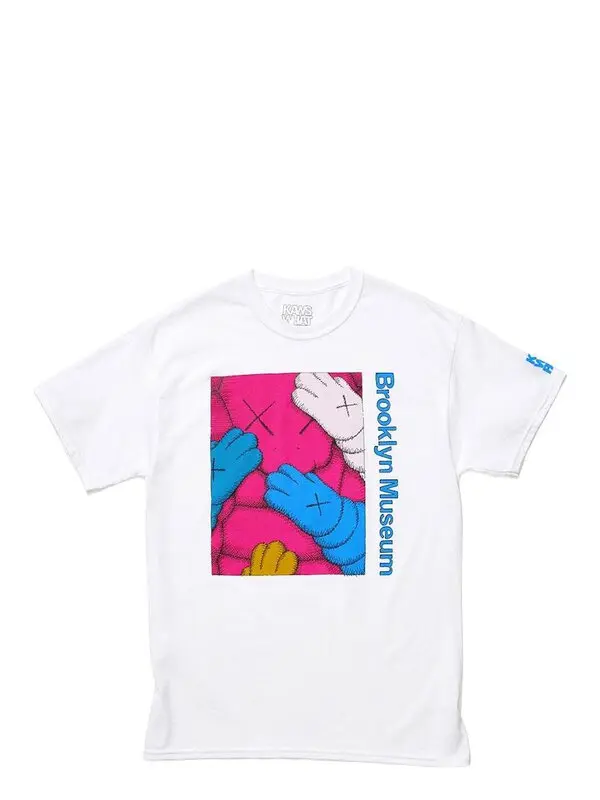 KAWS Brooklyn Museum Urge T-shirt - White/magenta