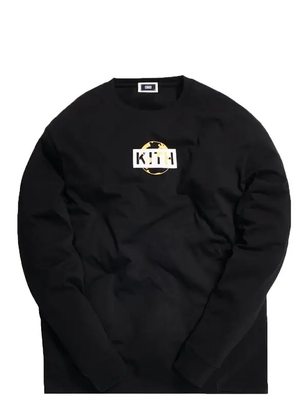 Kith One World Long Sleeve Tee Shirt - Black