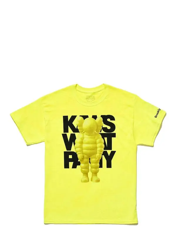 KAWS Brooklyn Museum What Party T-shirt - Yellow