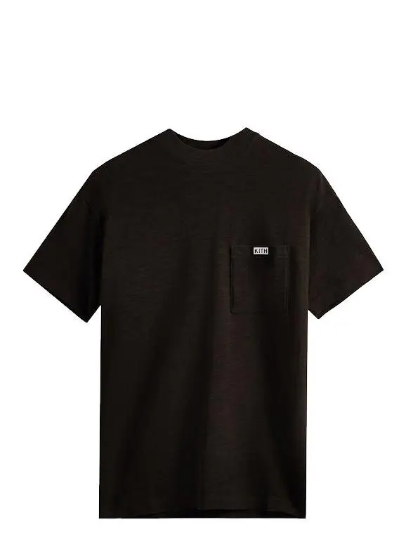 Kith Mock Neck Jfk Pocket Tee Shirt - Kindling