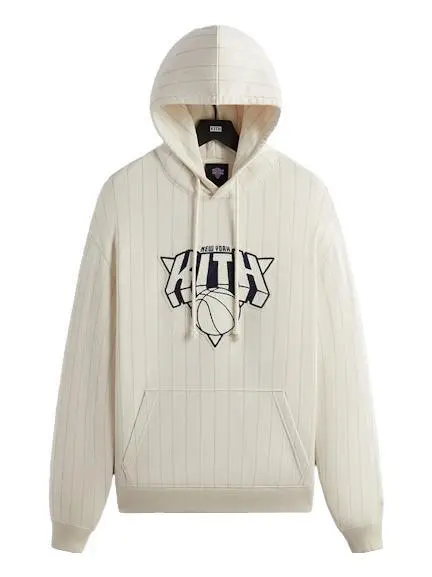 Kith New York Knicks Pinstripe Williams Iii Hoodie - Sandrift