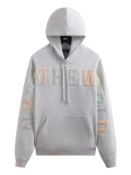 Kith Ny To The World Nelson Hoodie - Light Heather Grey