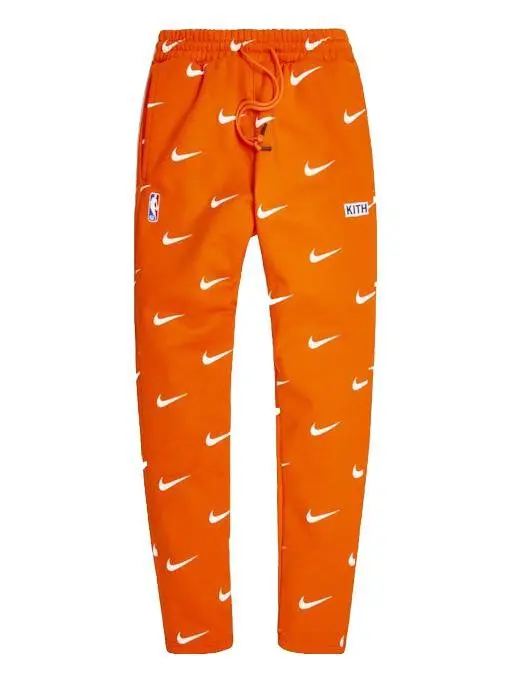 Kith Nike For New York Knicks Aop Fleece Pant - Orange