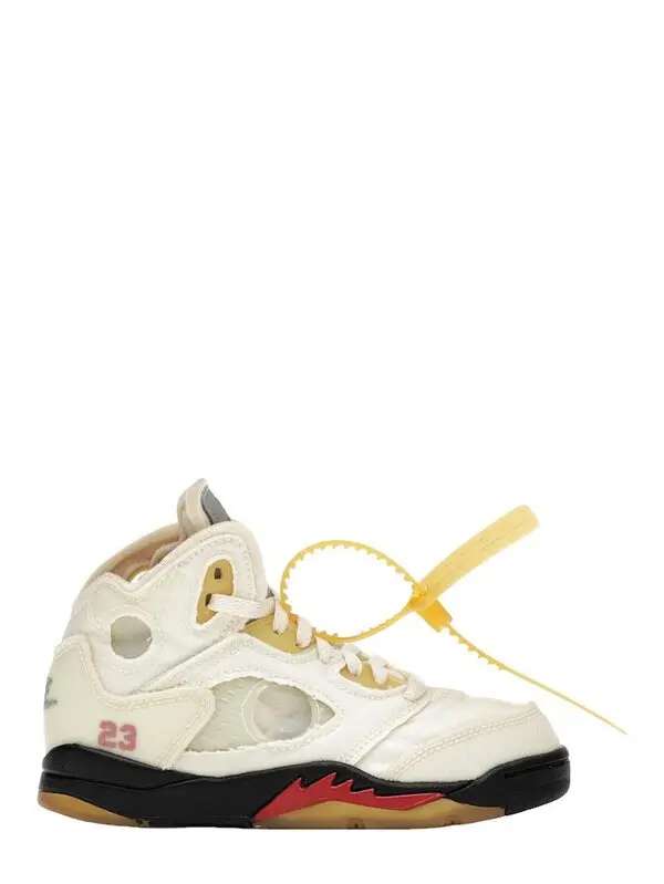 JORDAN 5 Retro Off White Sail Ps - Sail/fire Red/muslin