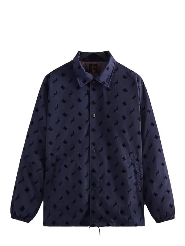 Kith Needles Flocked Nylon Coaches Jacket - Nocturnal