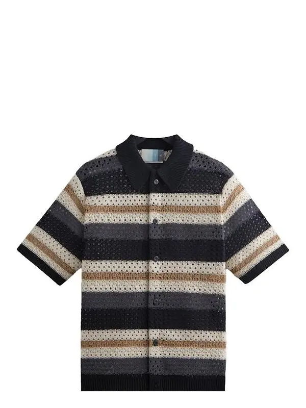 Kith Thompson Crochet Buttondown - Black