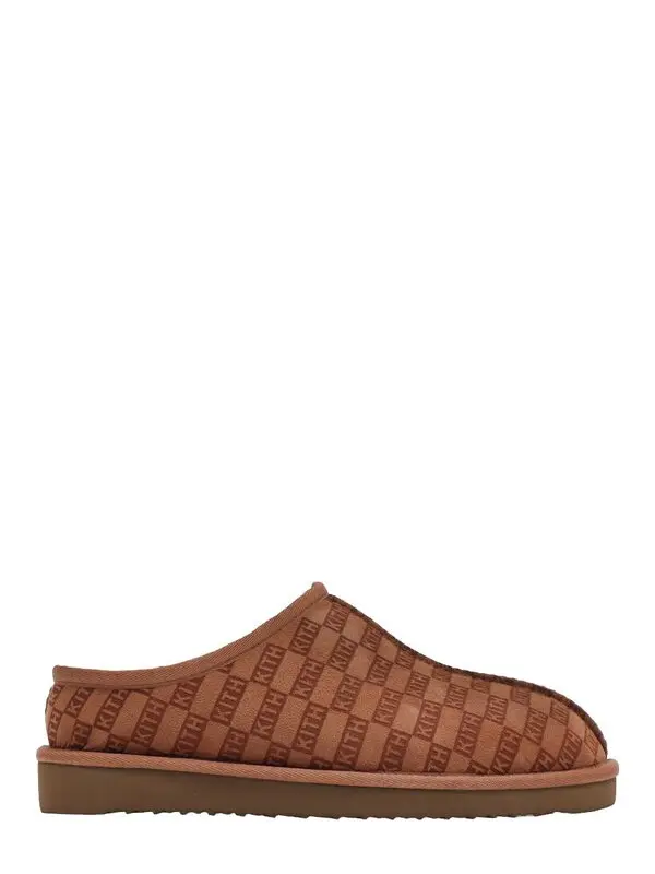 Kith Monogram Shearling Slipper - Loft Wheat