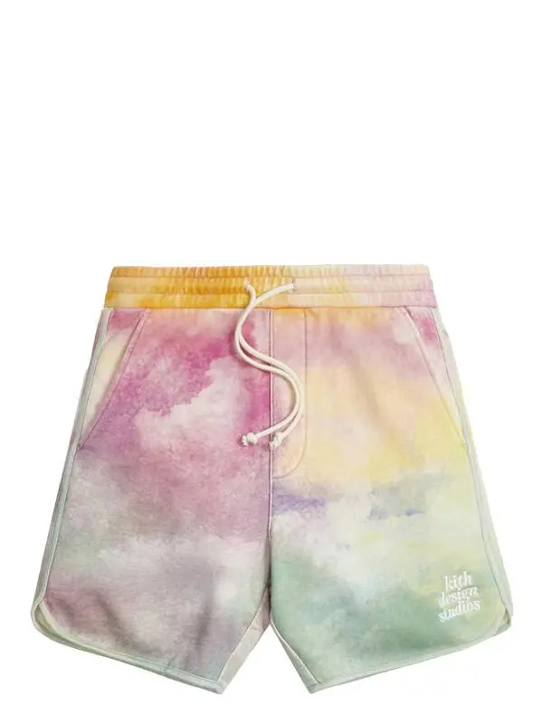 Kith Tie Dye Jordan Short - Pink/green