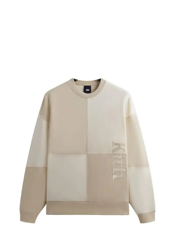 Kith Panelled Nelson Crewneck Sweatshirt - Sandrift