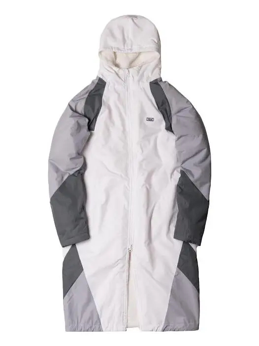 Kith Nike Sherpa Sideline Coat - White/grey