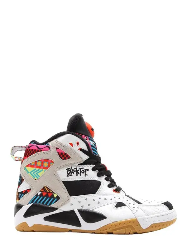 REEBOK Top Battleground Tribal Pump Sneakers - White/black/electro Pink
