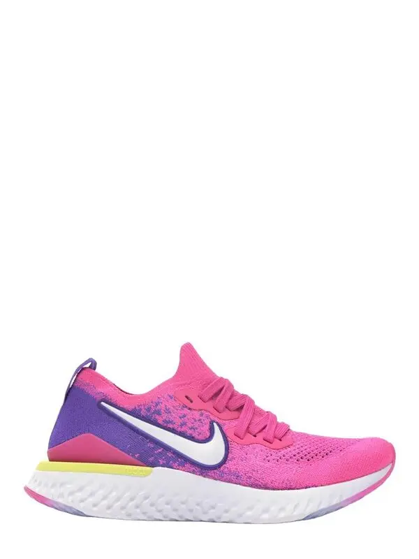Nike Epic React Flyknit 2 Sneakers - Laser Fuchsia/yellow Pulse/white