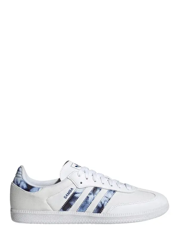 Adidas Samba Tie Dye Sneakers - Cloud White/royal Blue