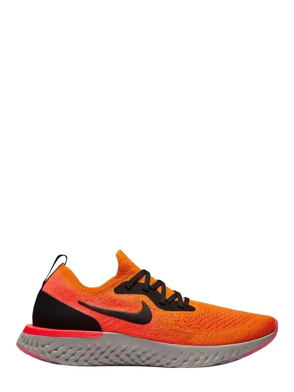 Nike Epic React Flyknit Sneakers - Copper Flash/black/flash Crimson