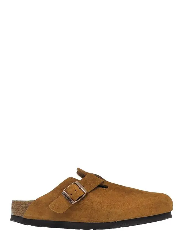 BIRKENSTOCK Boston Soft Footbed Suede Clogs - Mink