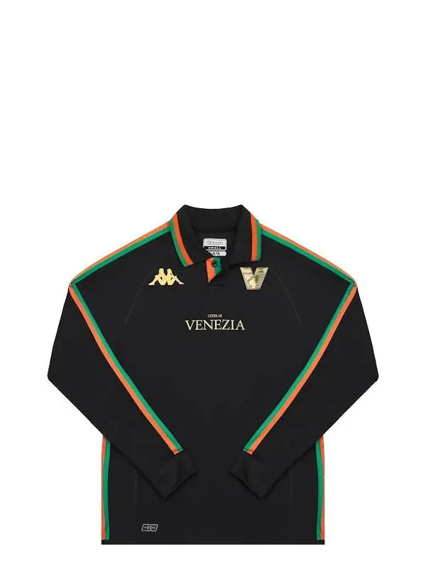 Kappa Venezia Fc Home 22/23 Long Sleeve Shirt - Black
