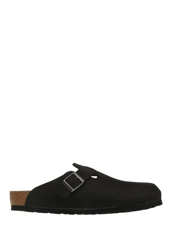 BIRKENSTOCK Boston Vegan Birkibuc - Black