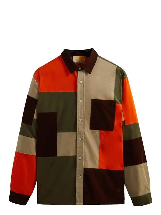 Kith Patchwork Cord Ludlow Shirt - Pimento
