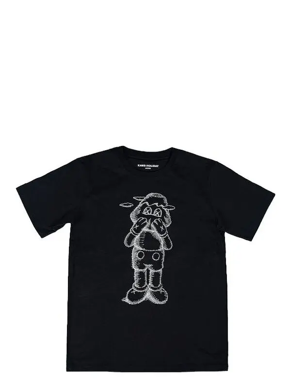 KAWS Holiday Japan Sketch T-shirt - Black
