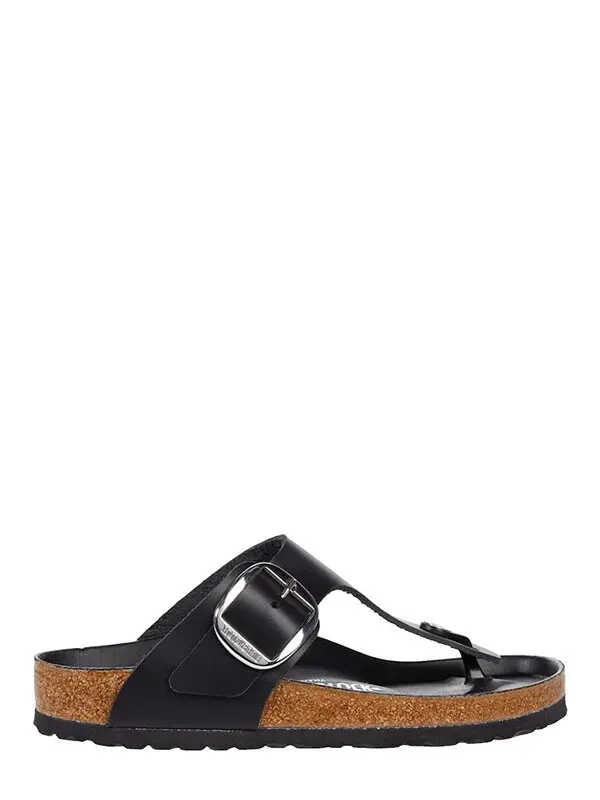 BIRKENSTOCK Gizeh Big Buckle Thong Sandals - Black