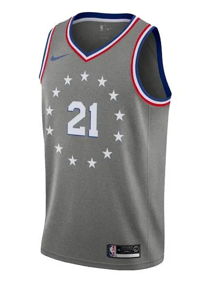 Nike Embiid City Edition Swingman Jersey - Grey