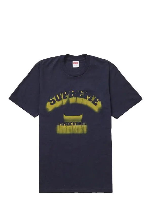 Supreme Shadow Tee Shirt - Navy Blue