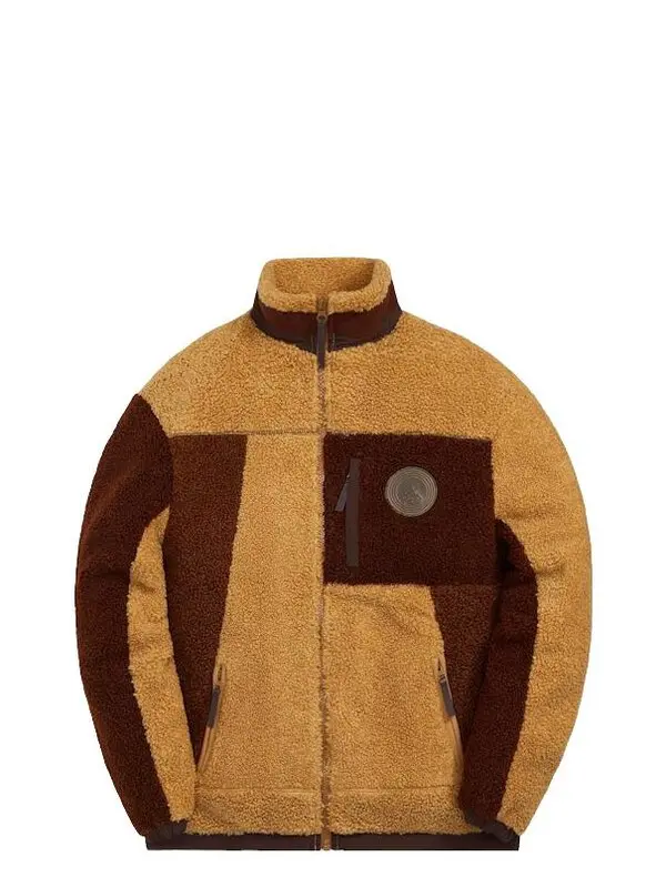 Kith Pinehurst Bonded Sherpa Full Zip - Chestnut