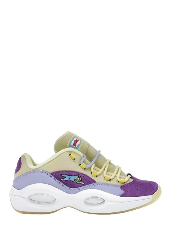 REEBOK Question Low Bbc Ice Cream Running Dog Sneakers - Yellow/purple